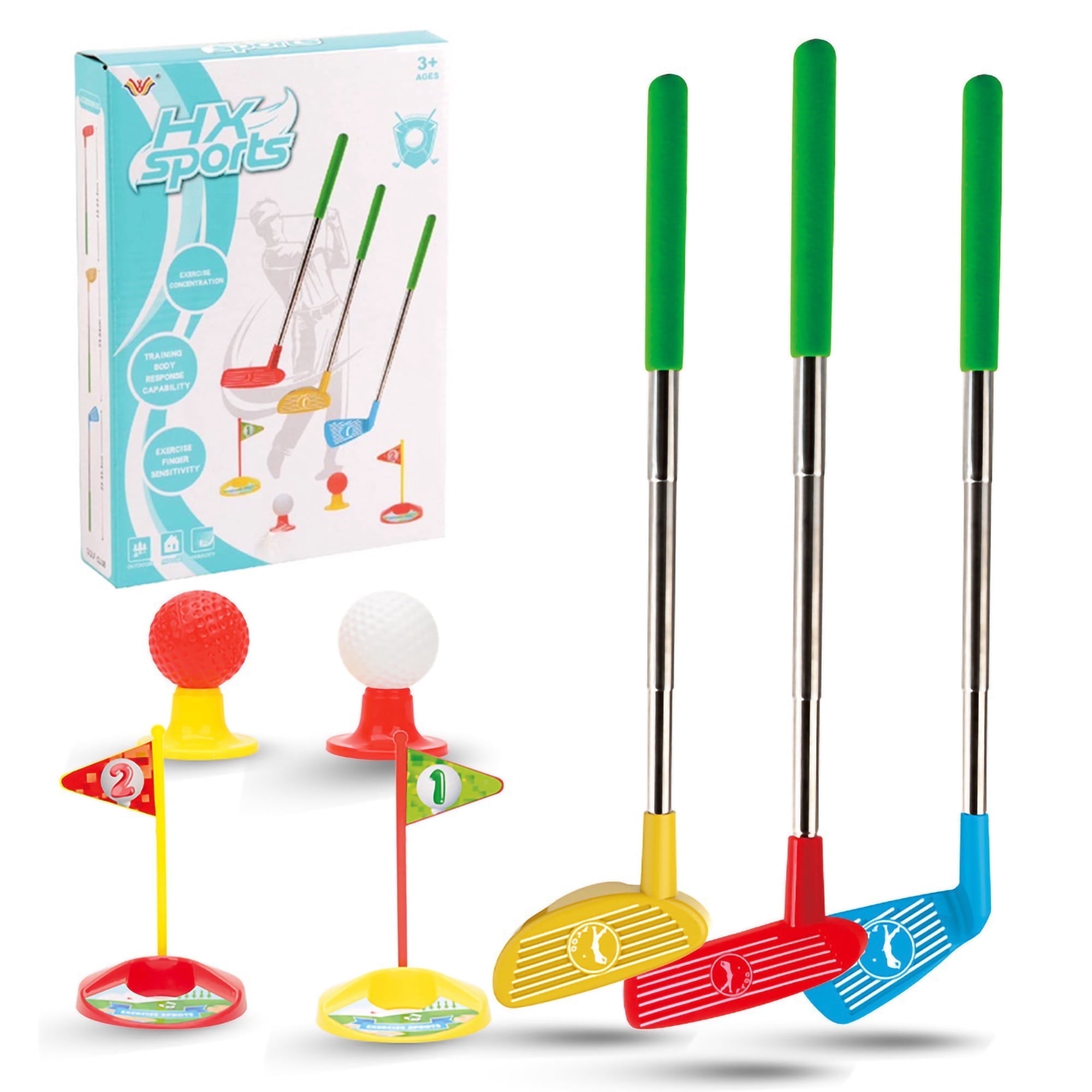 ANTIC DUCK Kids Golf Set, Retractable Clubs, Durable Mini Golf Toys for ...