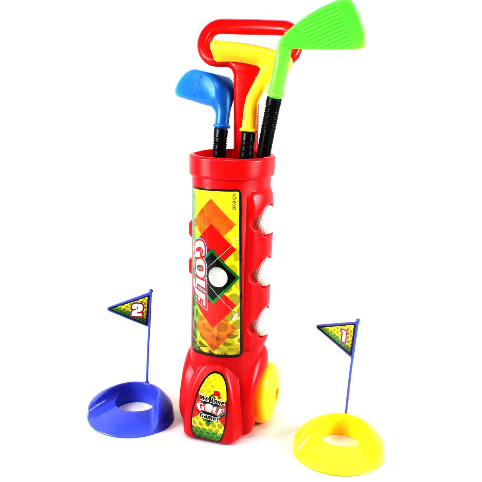 Kids Golf Set for Children, 9 Piece Toy Golf Set with Balls and Clubs ...