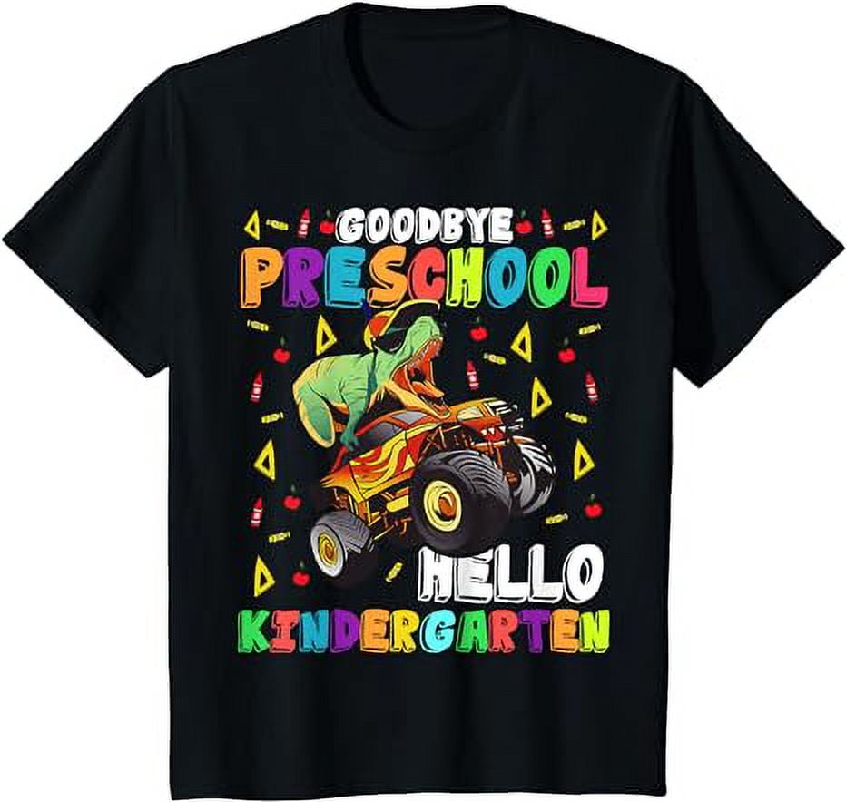 Kids Goodbye Pre-K Hello Kindergarten Here I Come Graduation T-Shirt ...