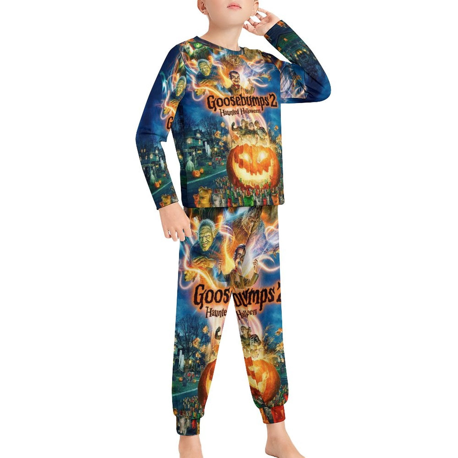 Kids Goosebum-p Pajamas 2 Pieces Pjs Kids Sleepwear Clothes Long sleeve ...
