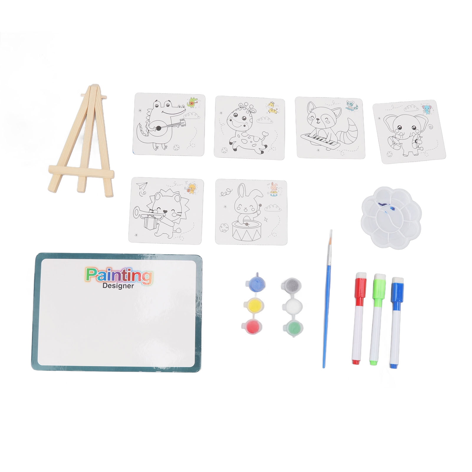 Kids Gouache Paint Set DIY Educational Graffiti Coloring Plastic ...