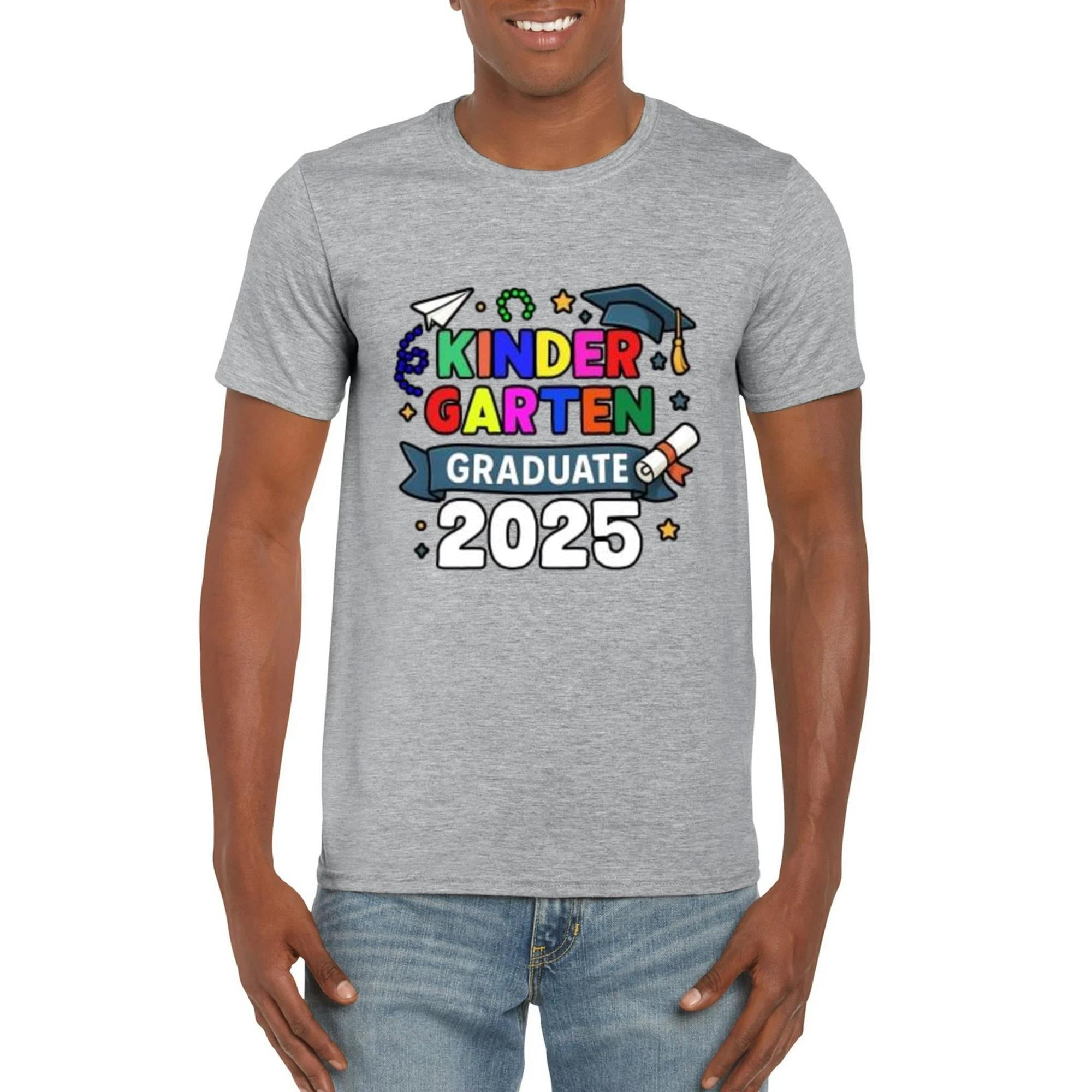 Kids Graduate 2025 T-shirt, Fun Kindergarten Graduation Shirt by Textualize, for men & women, up ...