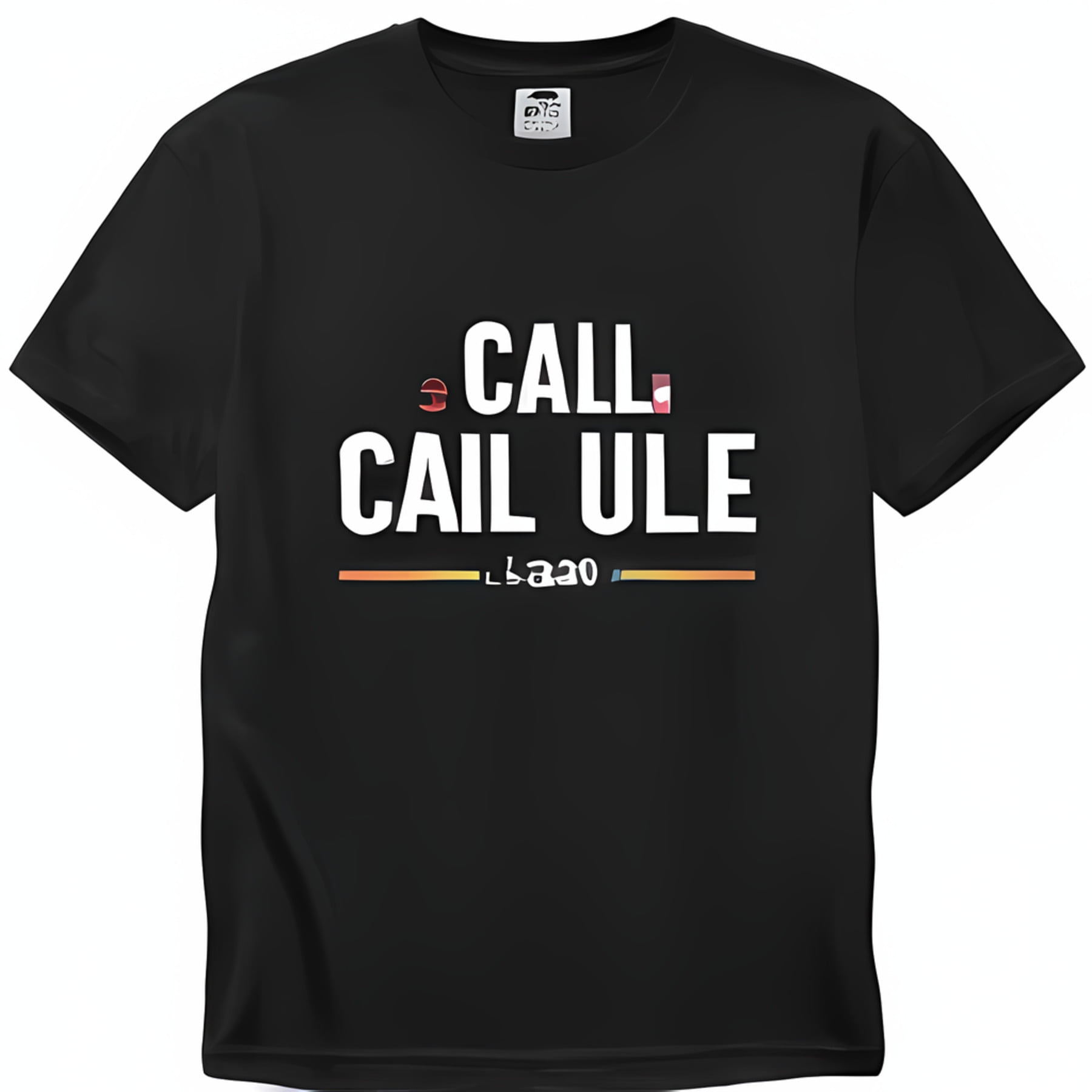 Kids Graffiti Style Black T-Shirt with 'EnTeer Cail Ule' Text and ...