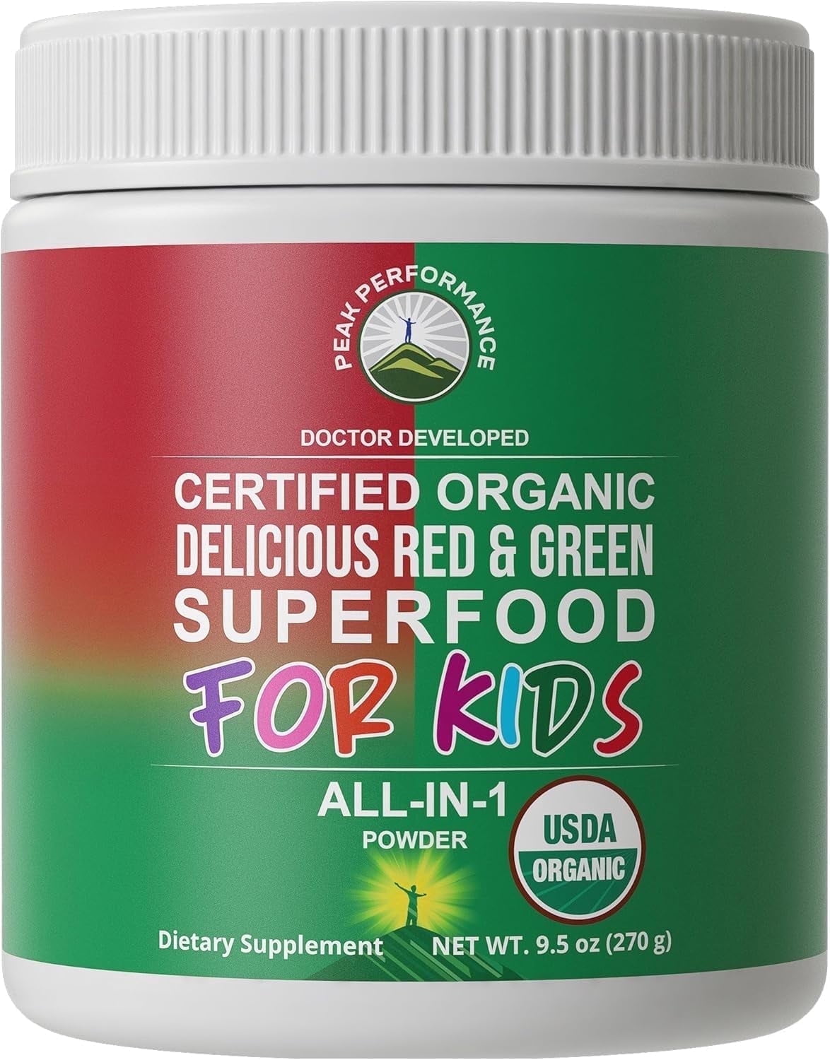 Kids Greens and Reds Superfood Powder. Best Tasting Organic Vegan Super ...