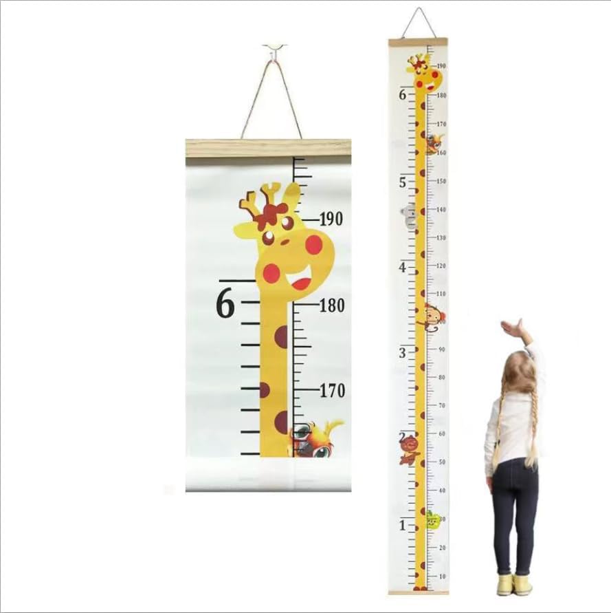 Kids Growth Chart Height Measuring Chart, Hangable and Removable Wall ...