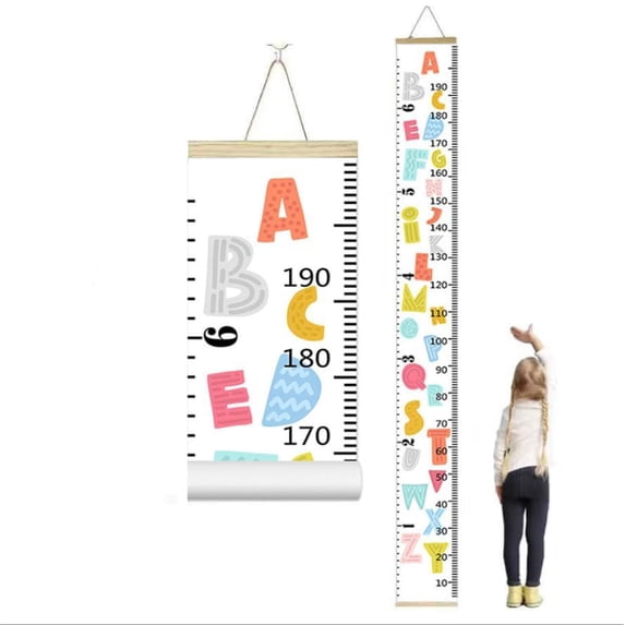 Kids Growth Chart Height Measuring Chart, Hangable and Removable Wall ...
