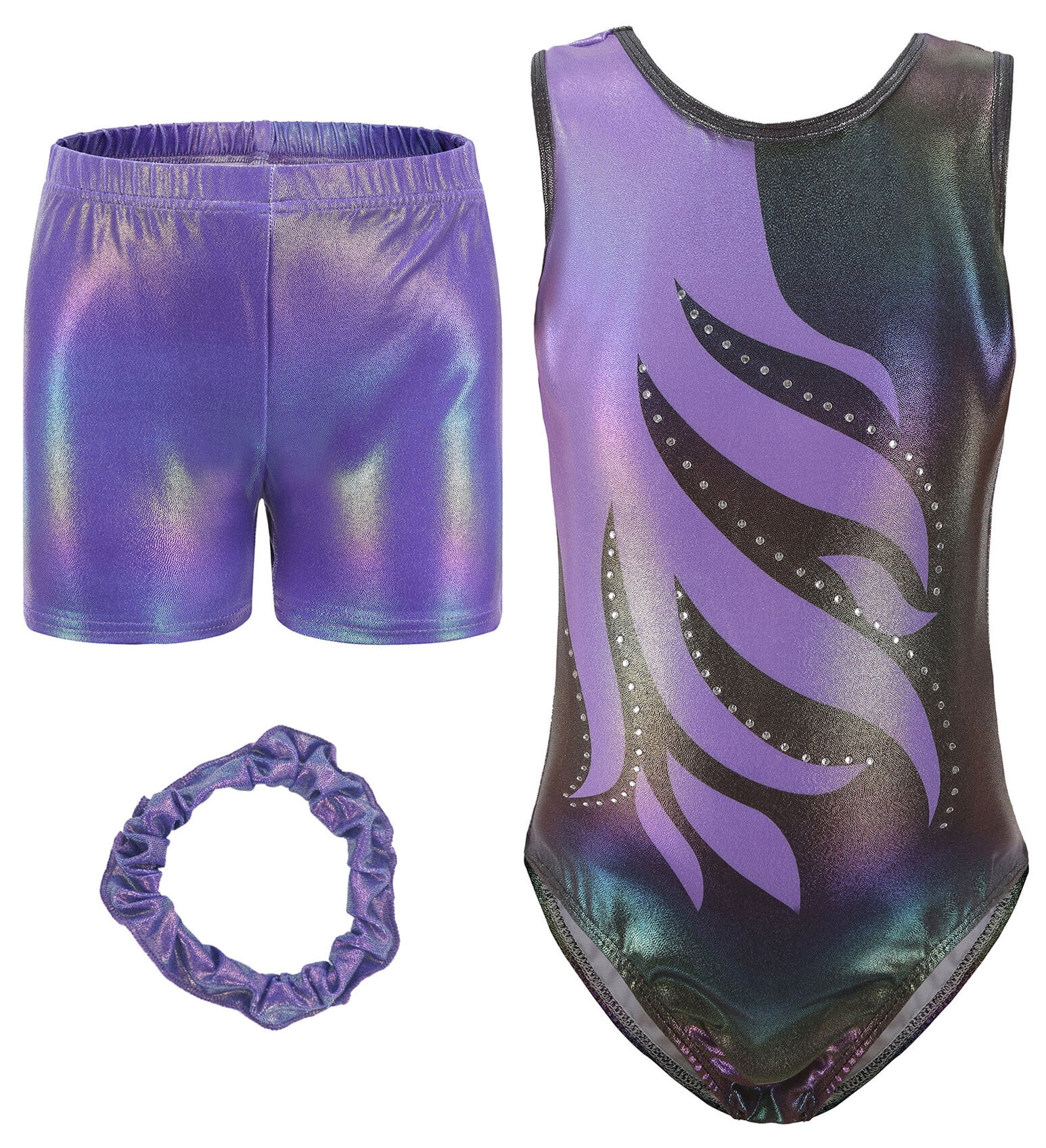 Kids Gymnastics Leotards Little Girls Colorful Workout Dance Outfits 3 ...