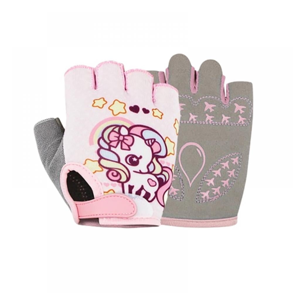 Kids Half Long Finger Climbing Gloves for Age 1-10 Boys Girls ...