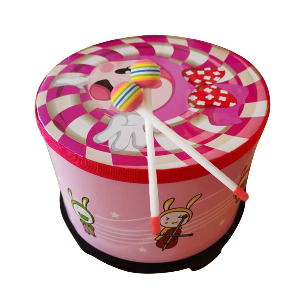 Kids Hand Drum Child Musical Toy Floor Drum With 2 Mallets Rhythm Drum ...