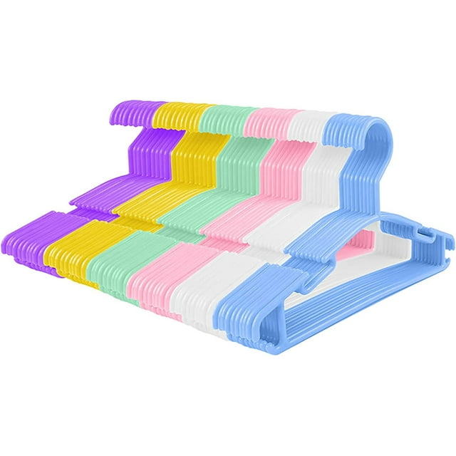 Kids Hangers Clothing Kids Plastic Hangers Bulk 60 Pack Toddler Clothes ...
