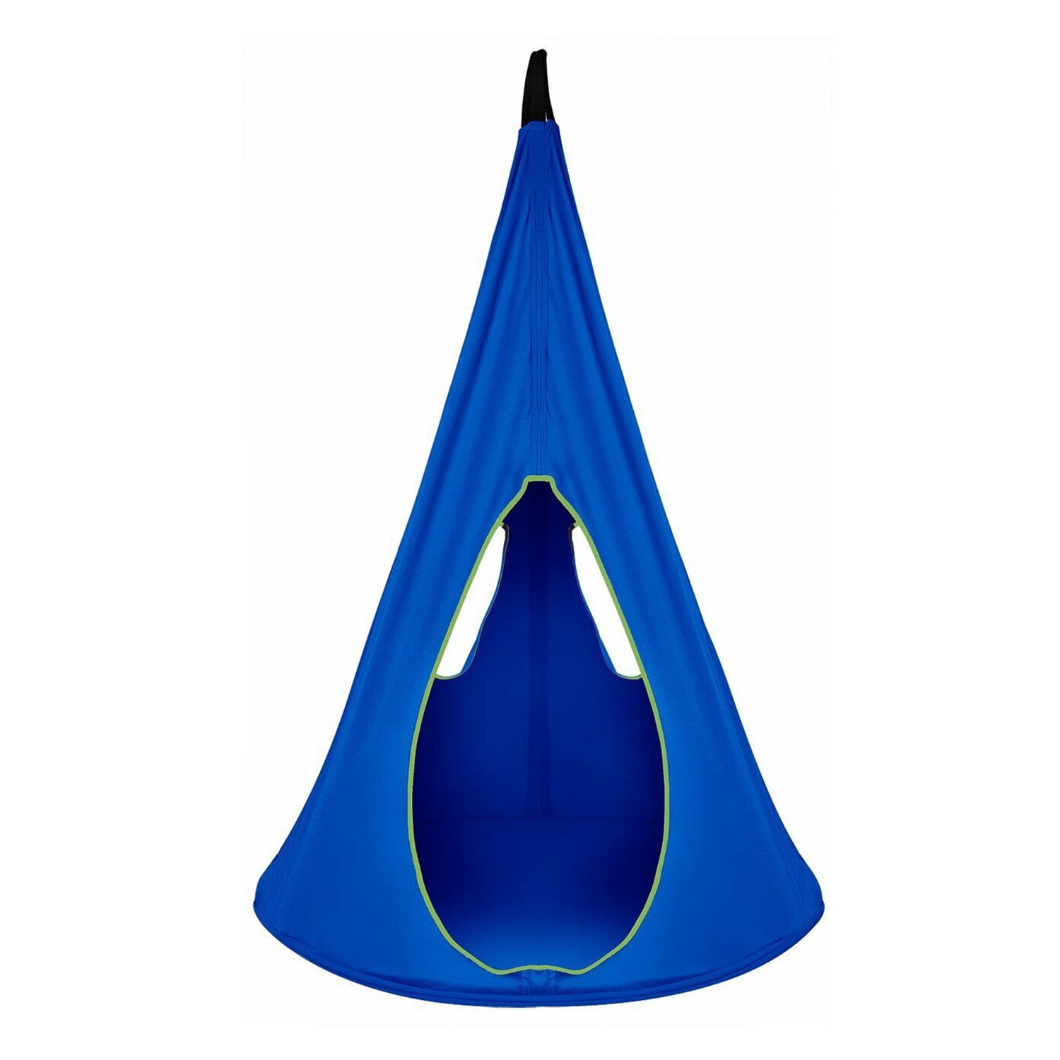 Kids Hanging Tent Hammock Swing Outdoor Playhouse with Two Windows ...
