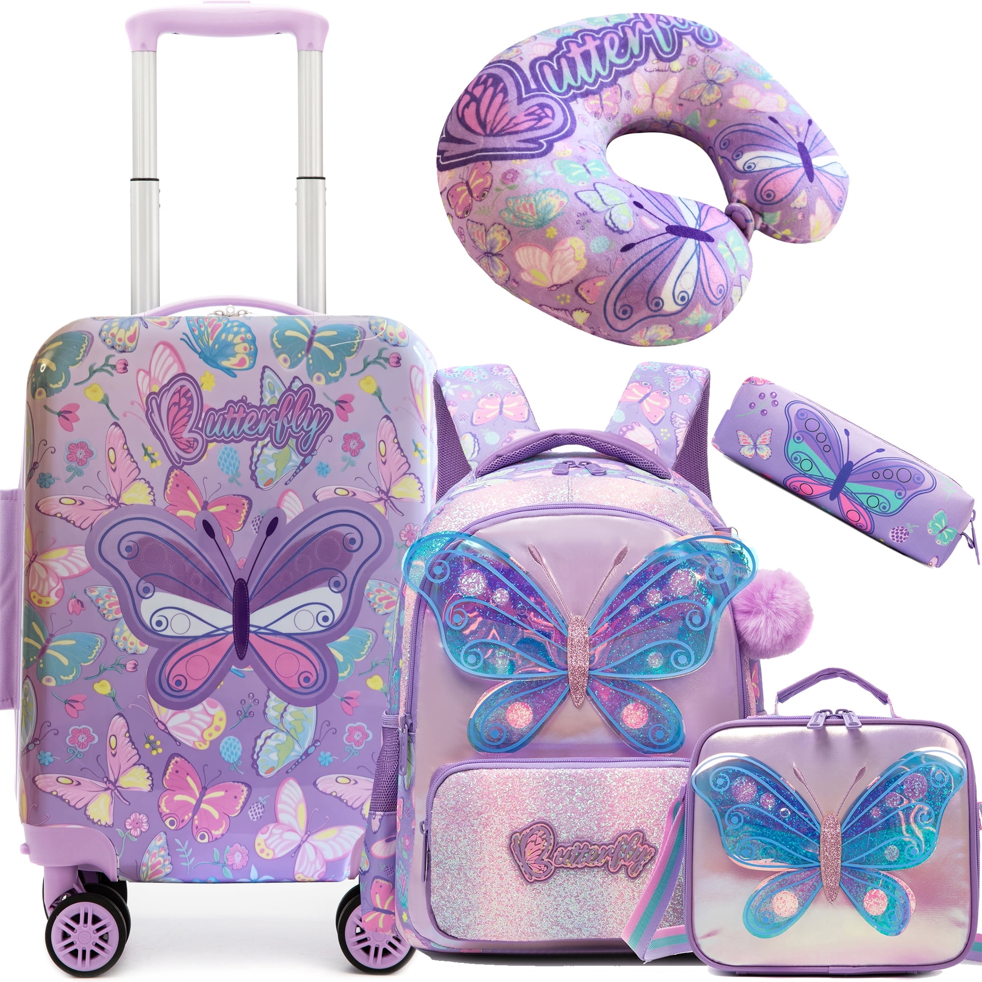 MYHSBYO Kids Hardshell Luggage Sets with Wheels, 16 Inch - Walmart.com