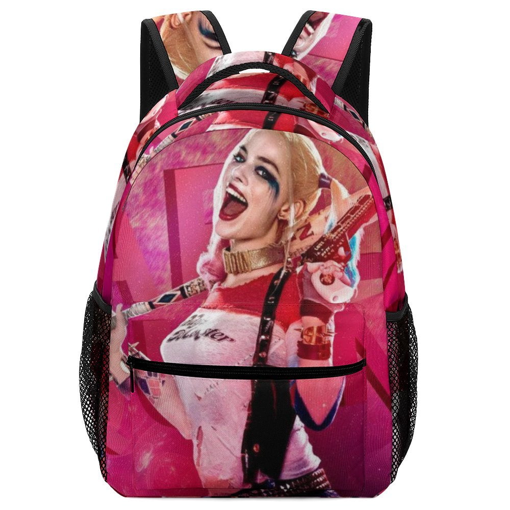 Kids Harley Quinn Backpacks School Bag Bookbag Casual Daypack Backpacks ...
