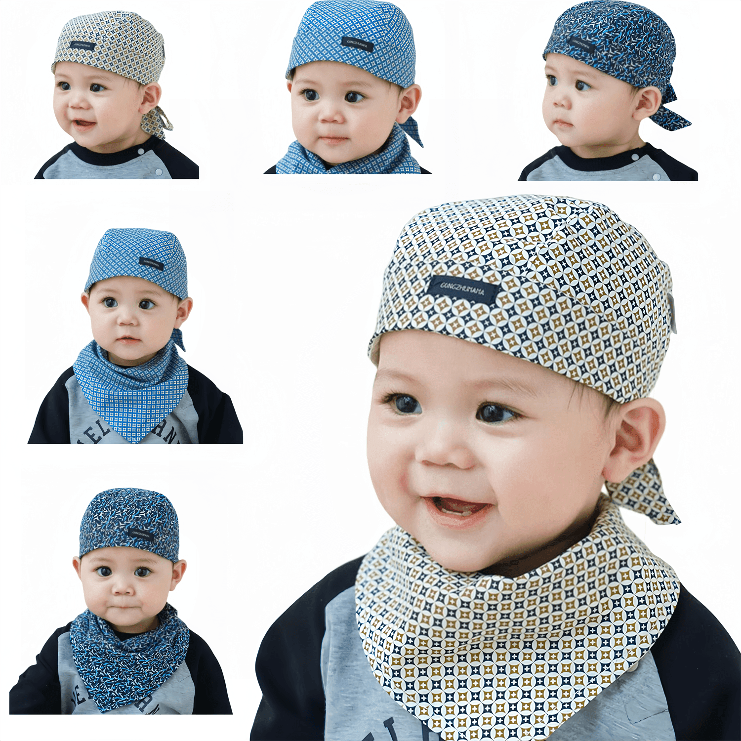Kids Hat Handsome and Cute Copper Pirate Hat Cotton Set Single Hat for ...