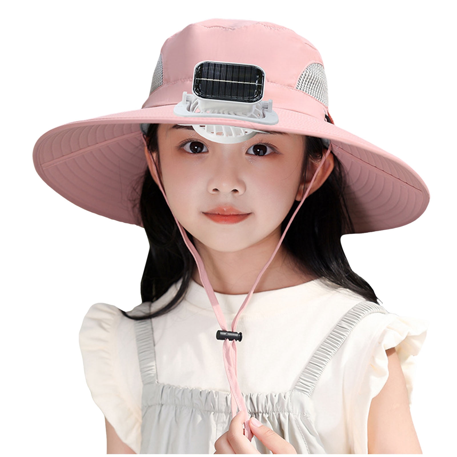 Kids Hats for Summer Solar Fan Hat for Kids - Wide Brim Sun Hat with ...