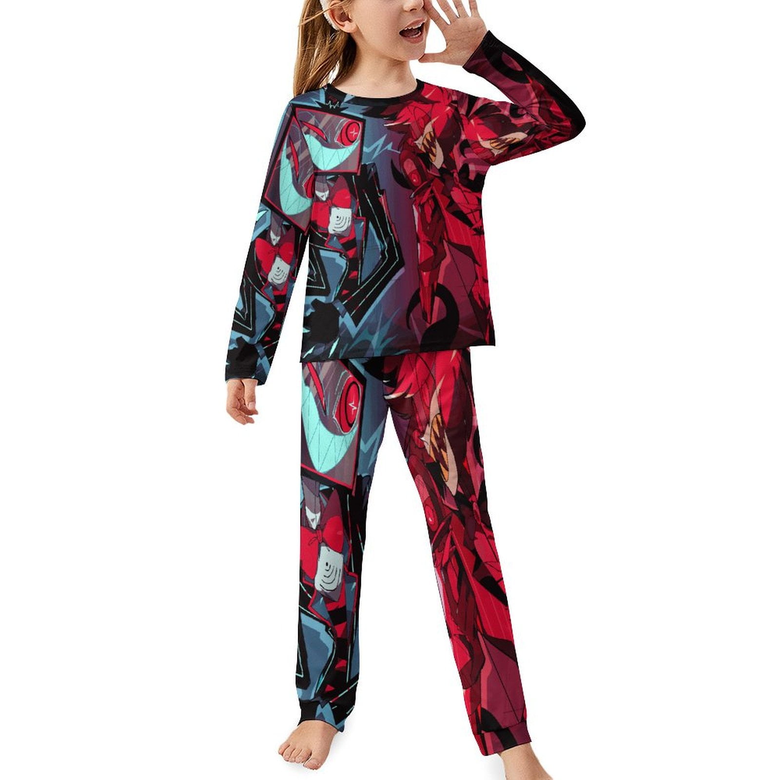 Kids Hazbin Hotel Helluva Boss Pajama Sets Long Sleeve Cartoon Soft ...