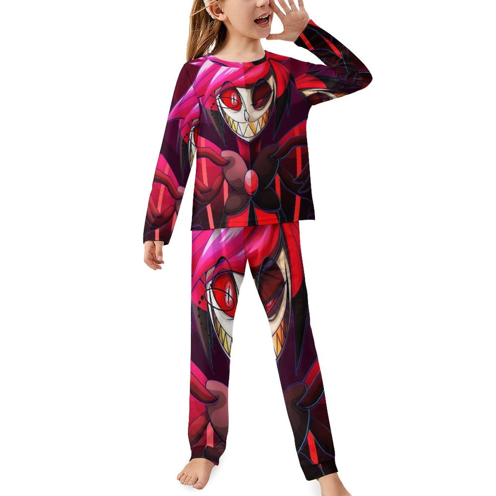 Kids Hazbin Hotel Helluva Boss Pajama Sets Long Sleeve Cartoon Soft ...
