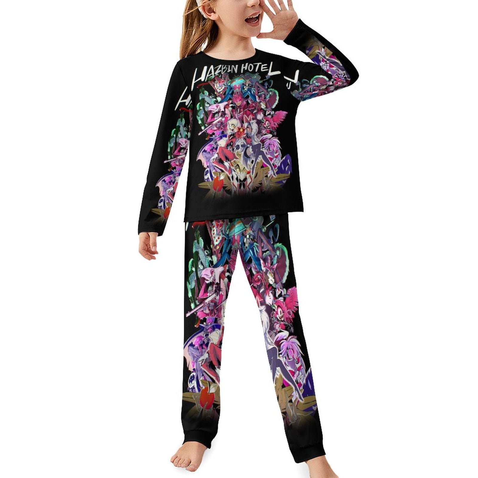 Kids Hazbin Hotel Helluva Boss Pajama Sets Long Sleeve Cartoon Soft ...