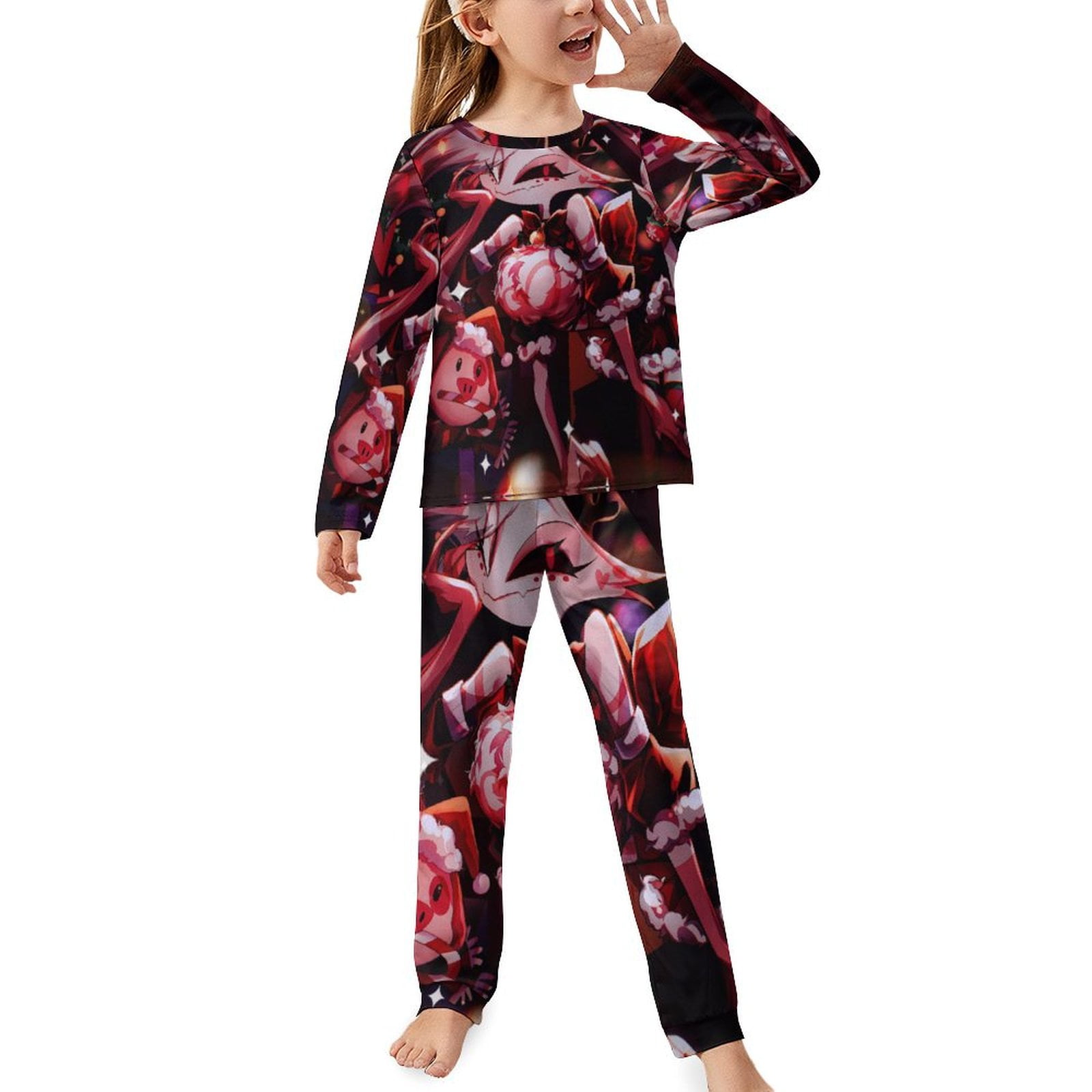 Kids Hazbin Hotel Helluva Boss Pajama Sets Long Sleeve Cartoon Soft ...