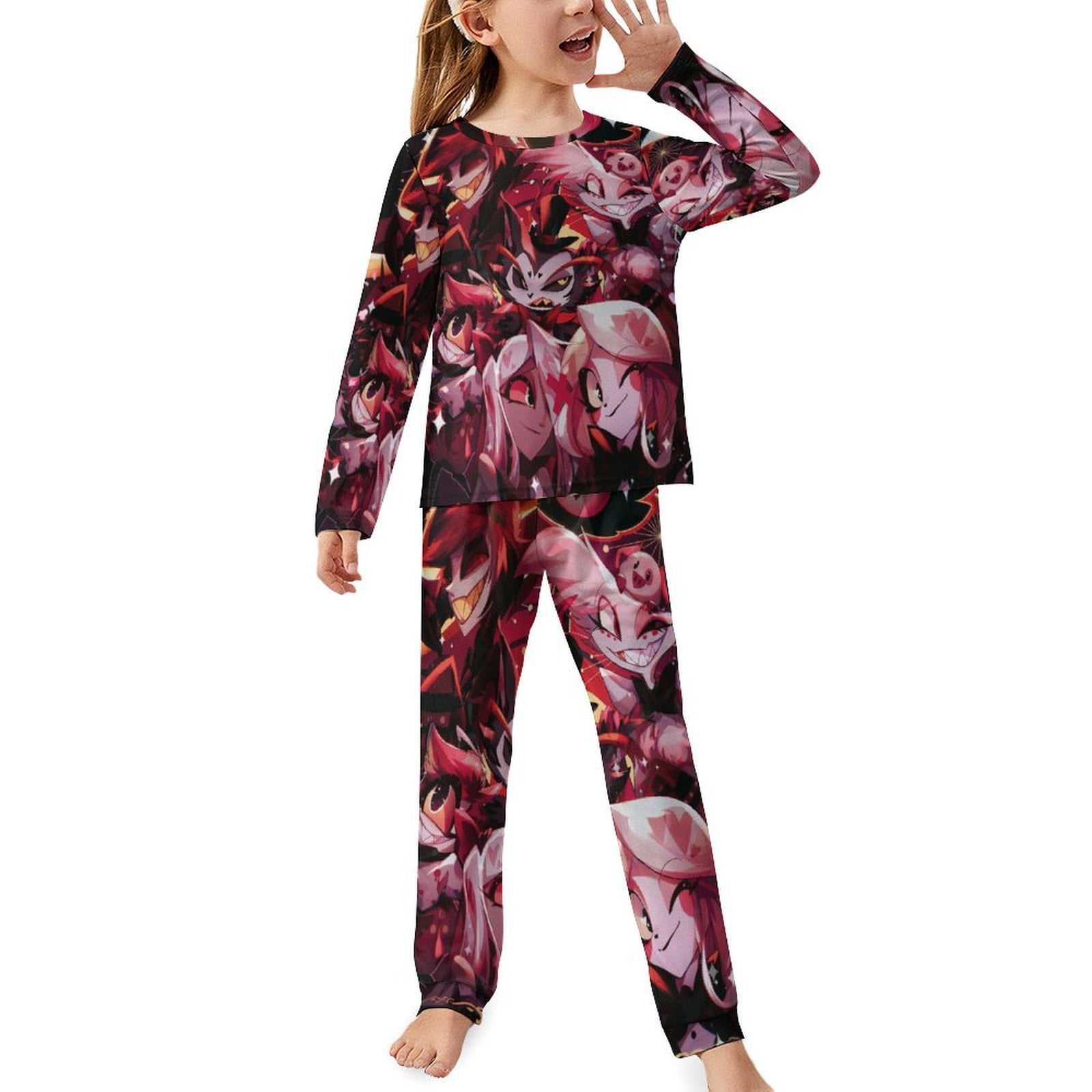 Kids Hazbin Hotel Helluva Boss Pajama Sets Long Sleeve Cartoon Soft ...