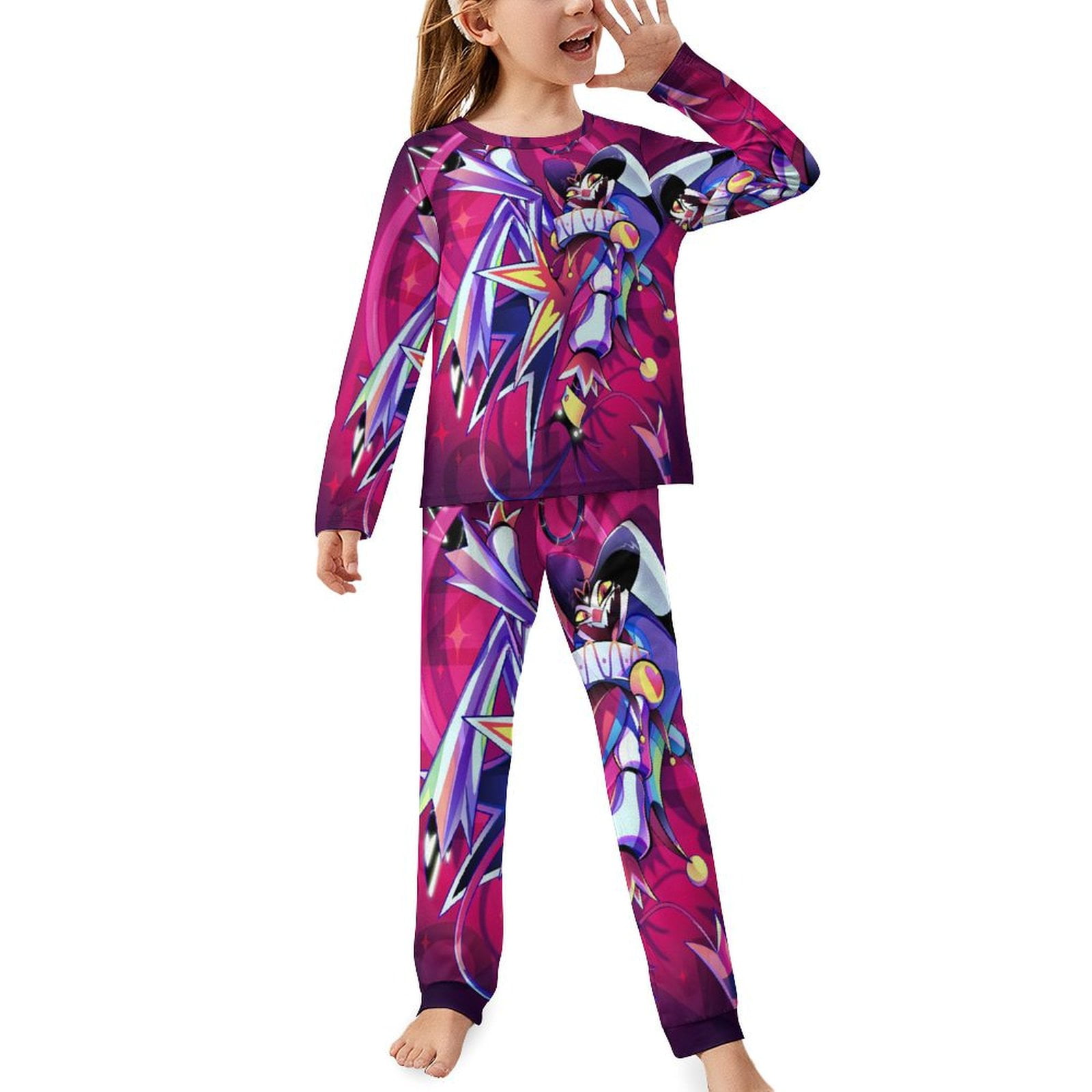 Kids Hazbin Hotel Helluva Boss Pajama Sets Long Sleeve Cartoon Soft ...