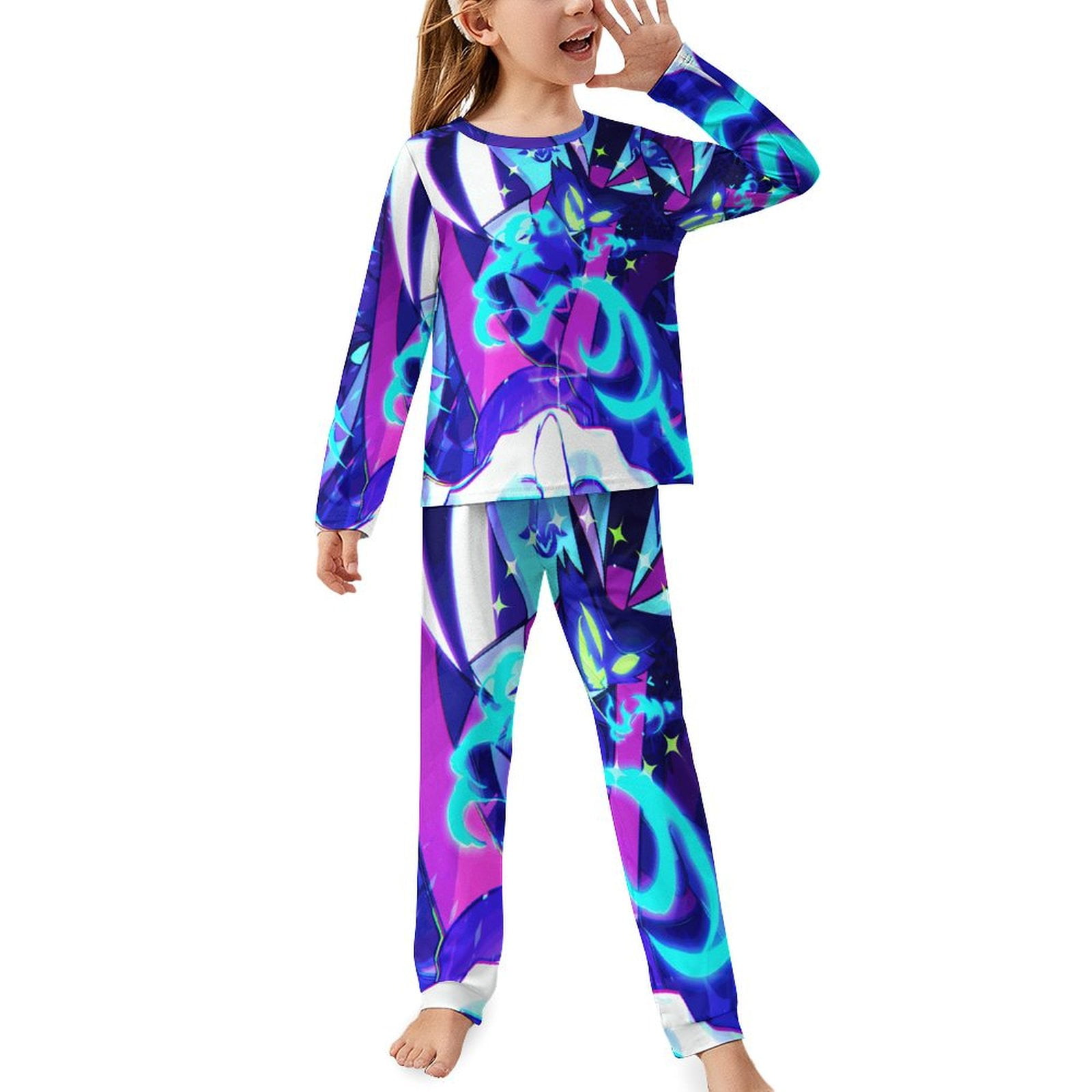 Kids Hazbin Hotel Helluva Boss Pajama Sets Long Sleeve Cartoon Soft ...