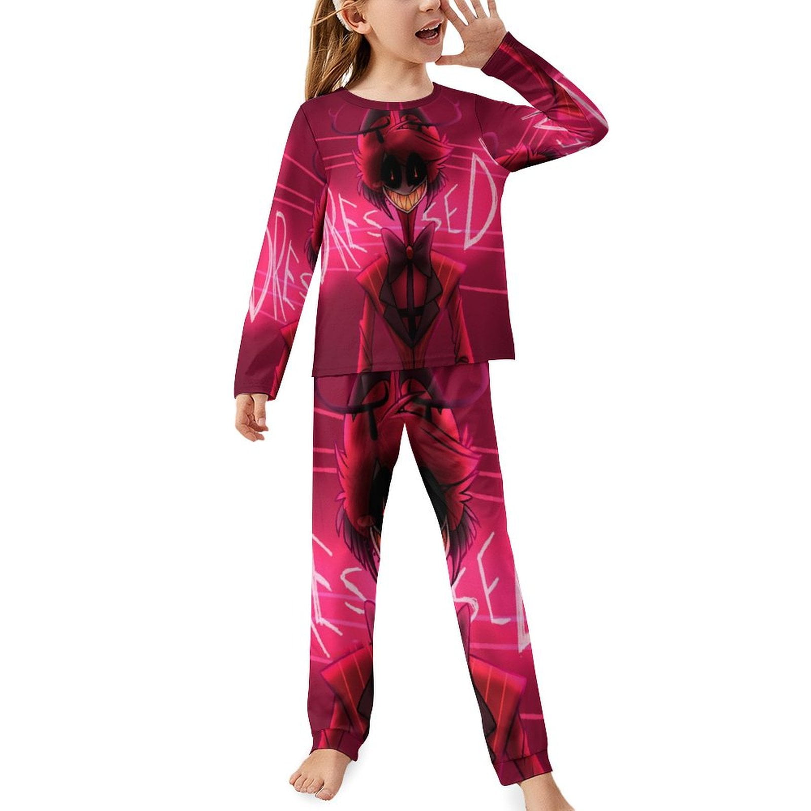 Kids Hazbin Hotel Helluva Boss Pajama Sets Long Sleeve Cartoon Soft ...