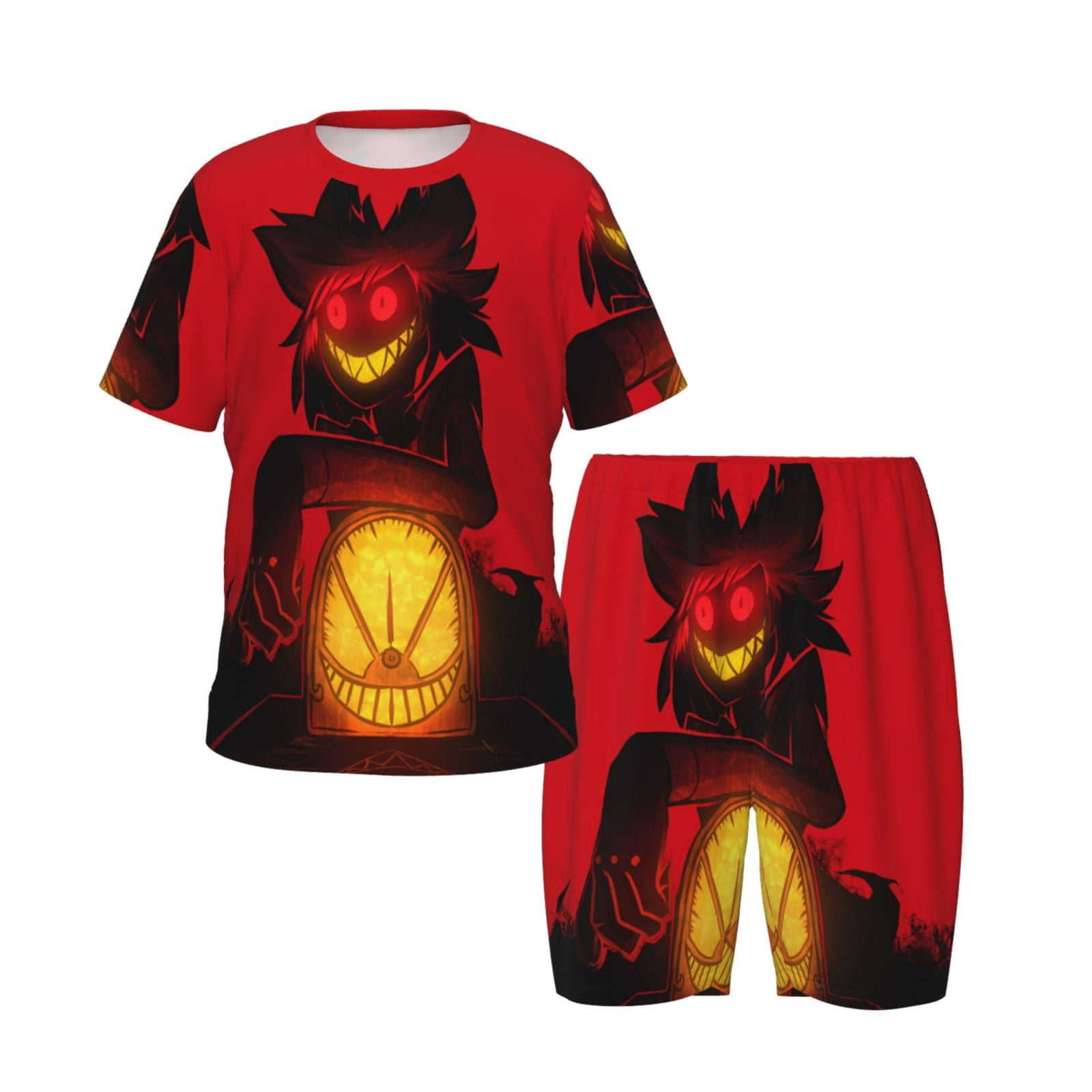 Kids Hazbin Hotel Helluva Boss Short Sleeve Top And Short Set 2 Piece ...