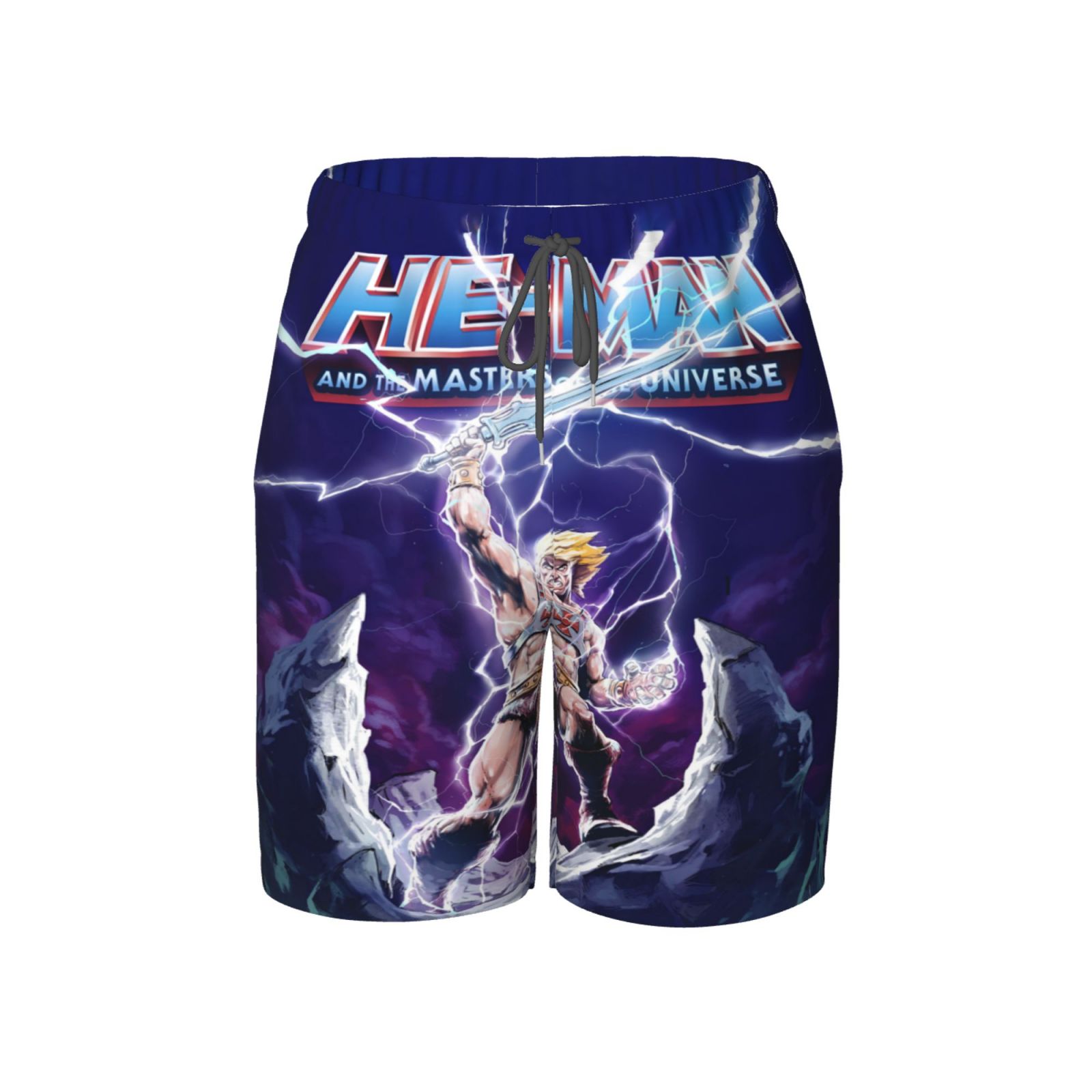 Kids He Man Mas-ters Universe Beach Shorts with Mesh Liner Swim Trunks ...