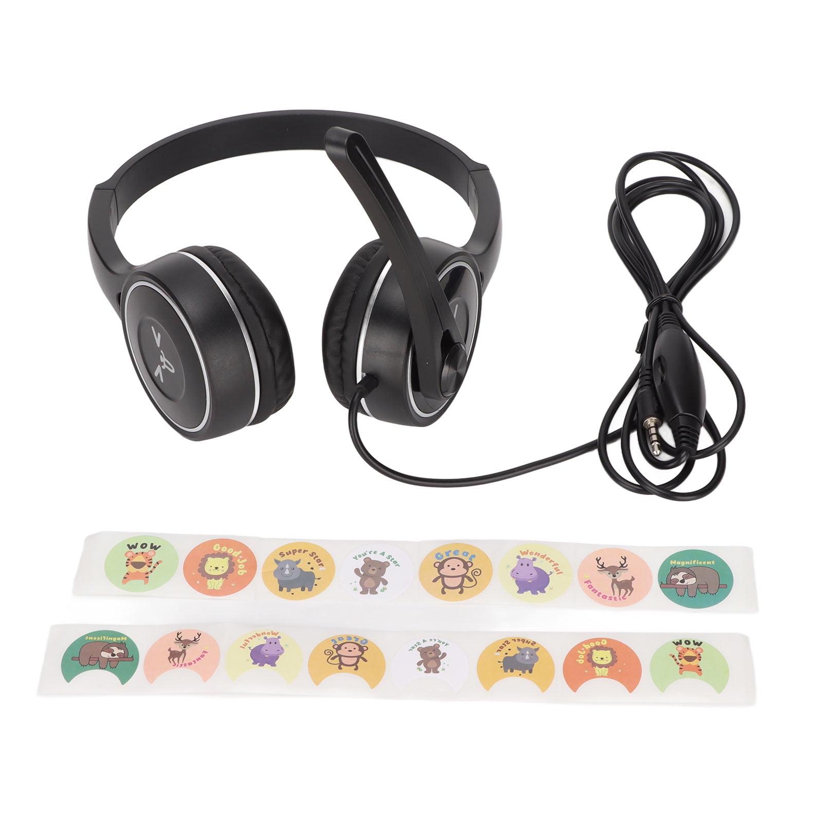 Kids Headphone Stereo Noise Isolation Foldable On Ear 3.5mm Wired Child ...