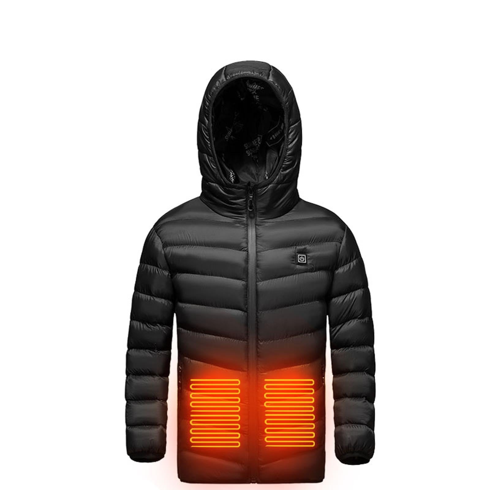 Kids Heated Jacket with Hood Boys Girls Winter Coats Waterproof ...