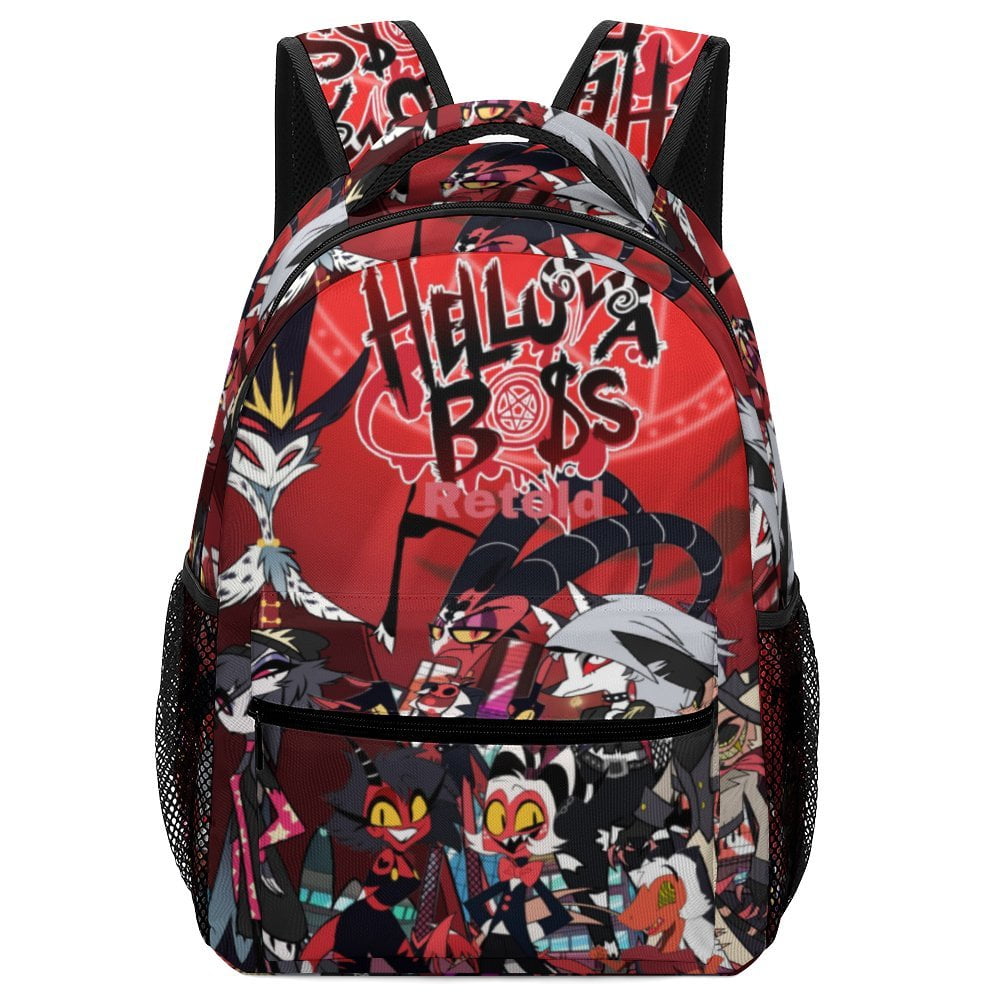 Kids Helluva Boss Backpacks School Bag Bookbag Casual Daypack Backpacks ...