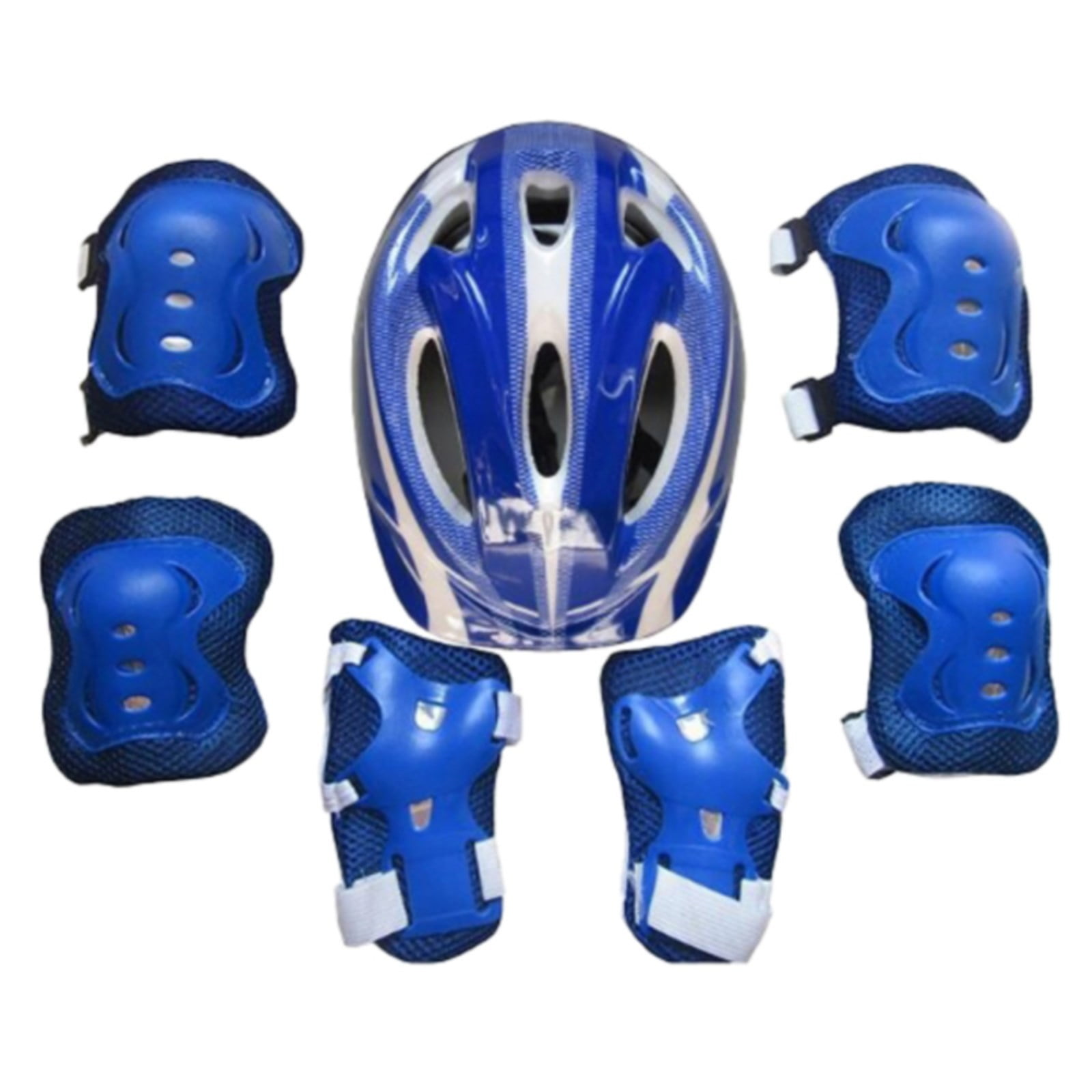 Kids Helmet Knee Elbow Pads Wrist Guard Sport Protective Gear Adjustable Scooter Skateboard ...