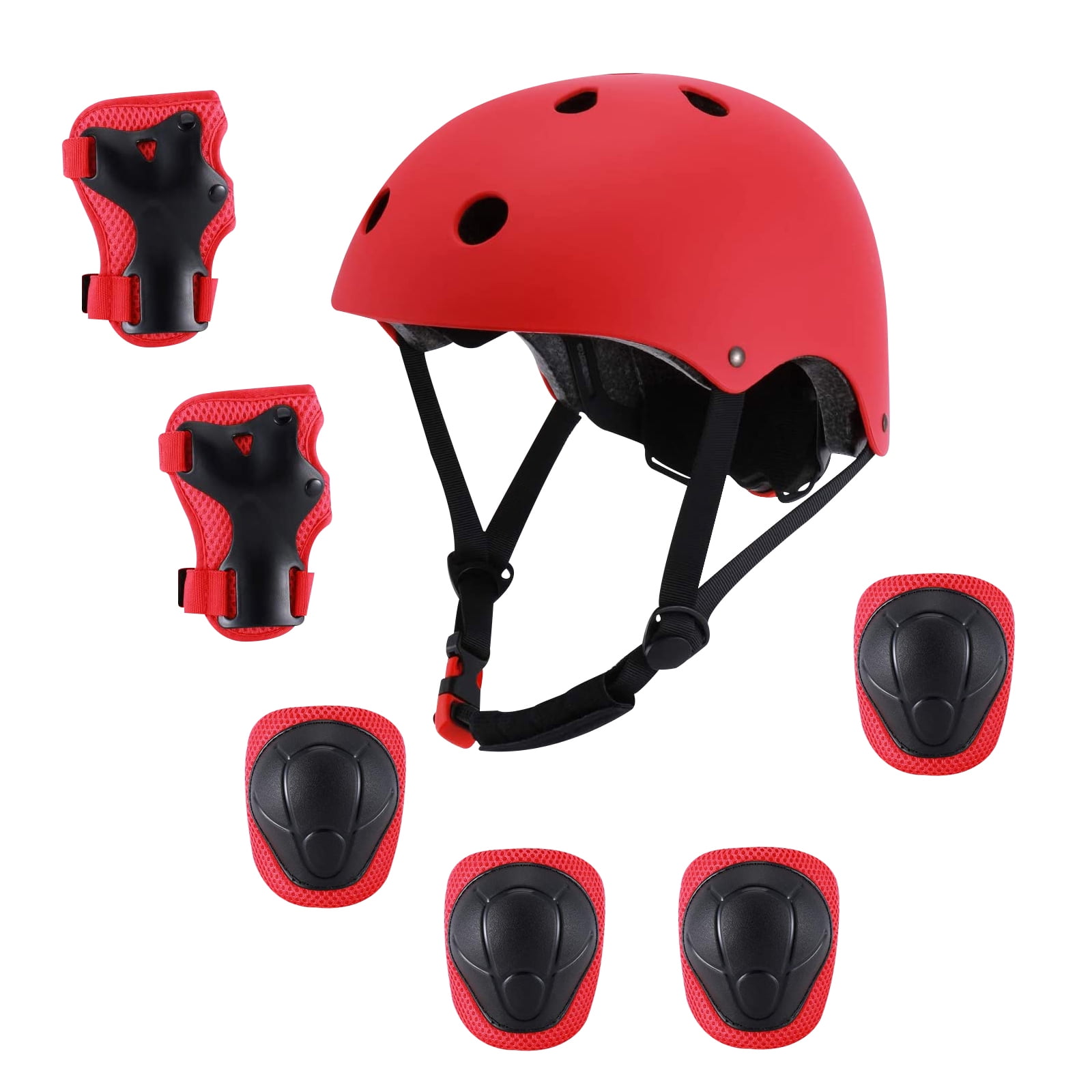 Kids Helmet Set for 3-10 Years Boys and Girls, Adjustable Helmet with ...
