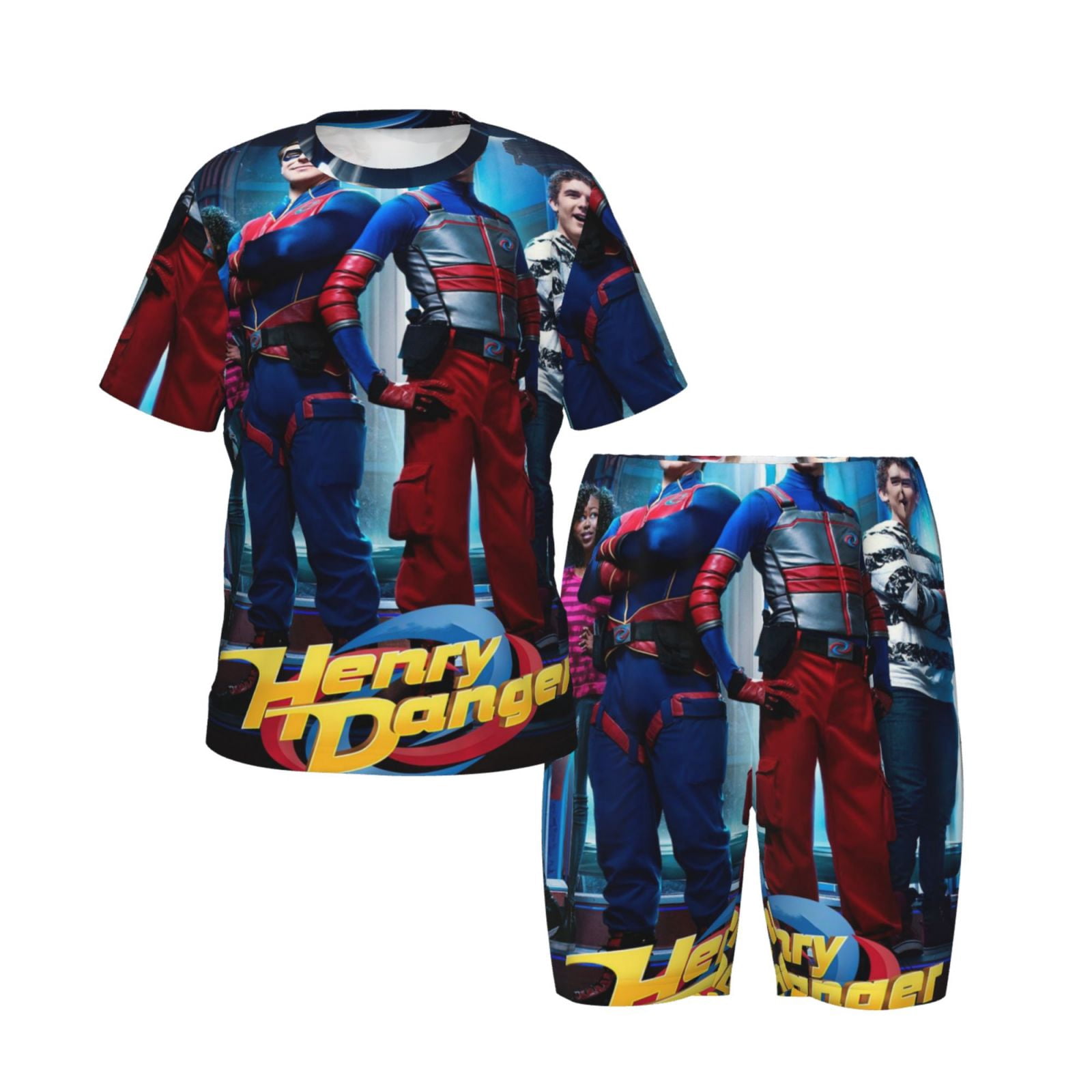 Kids Henry Danger Pajama Set Kids Cartoon Tee Shirt And Short Set 2PCS ...