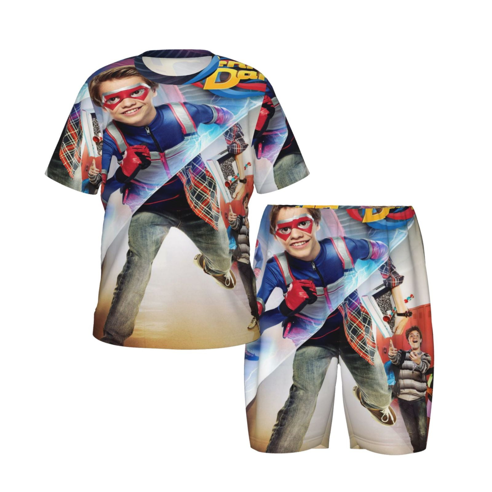 Kids Henry Danger Pajama Set Kids Cartoon Tee Shirt And Short Set 2PCS ...