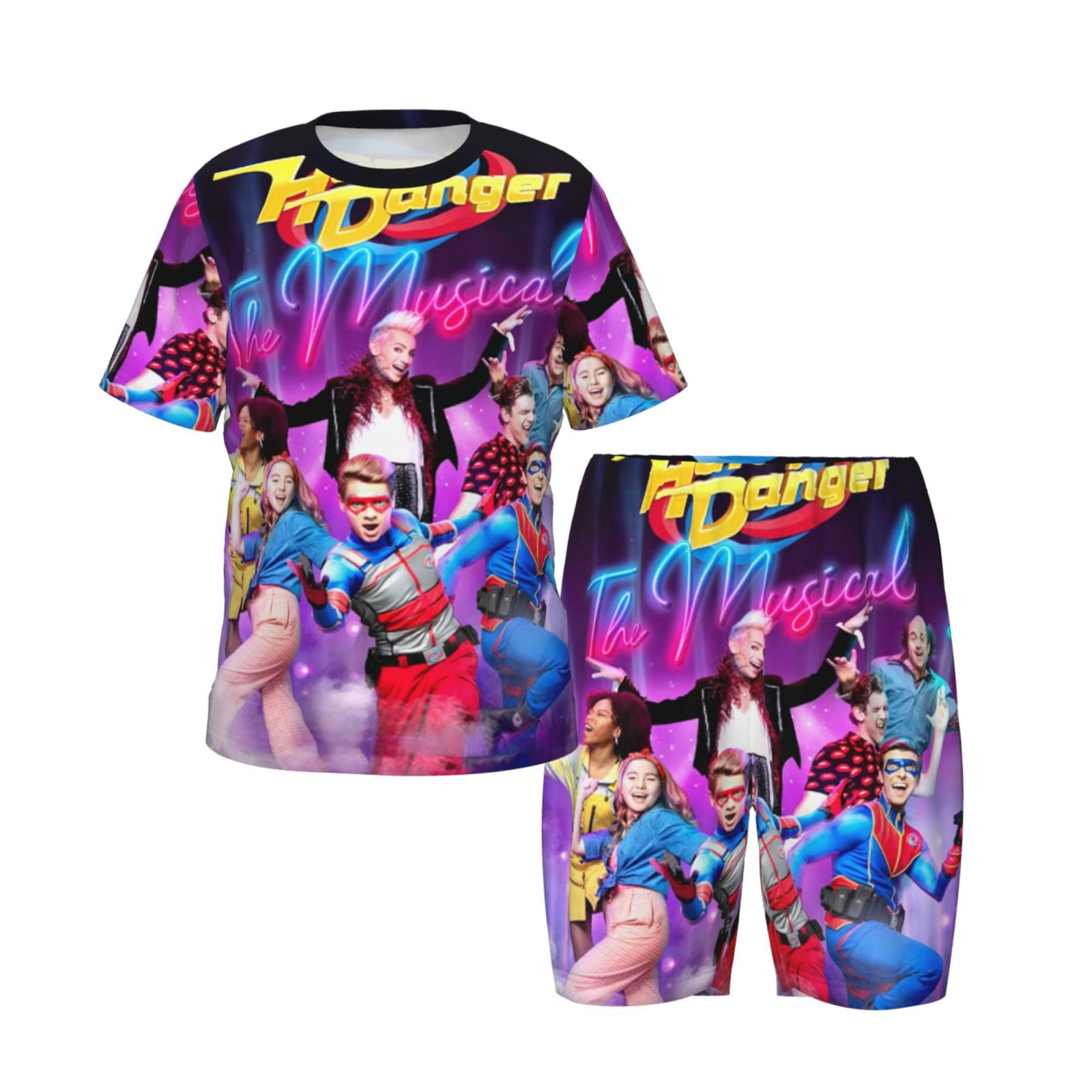 Kids Henry Danger Pajama Set Kids Cartoon Tee Shirt And Short Set 2PCS ...