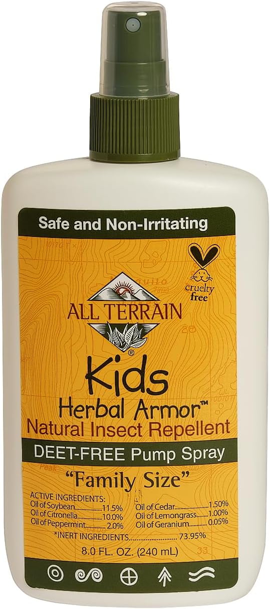 Kids Herbal Armor DEET-Free Pump Spray 8oz. Insect Repellent - Value ...