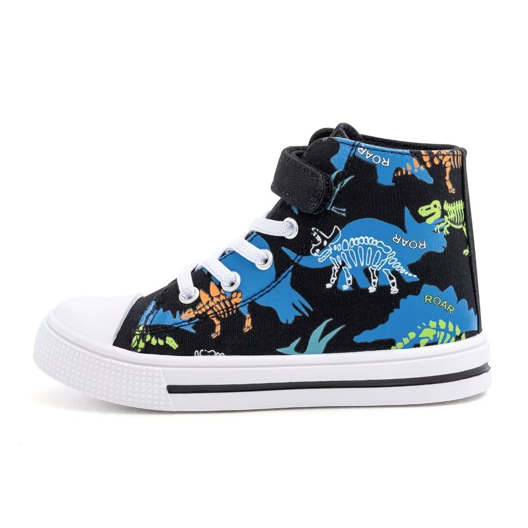 Kids High Top Sneakers Toddler Easy Fasten Canvas Shoes Boys Girls ...