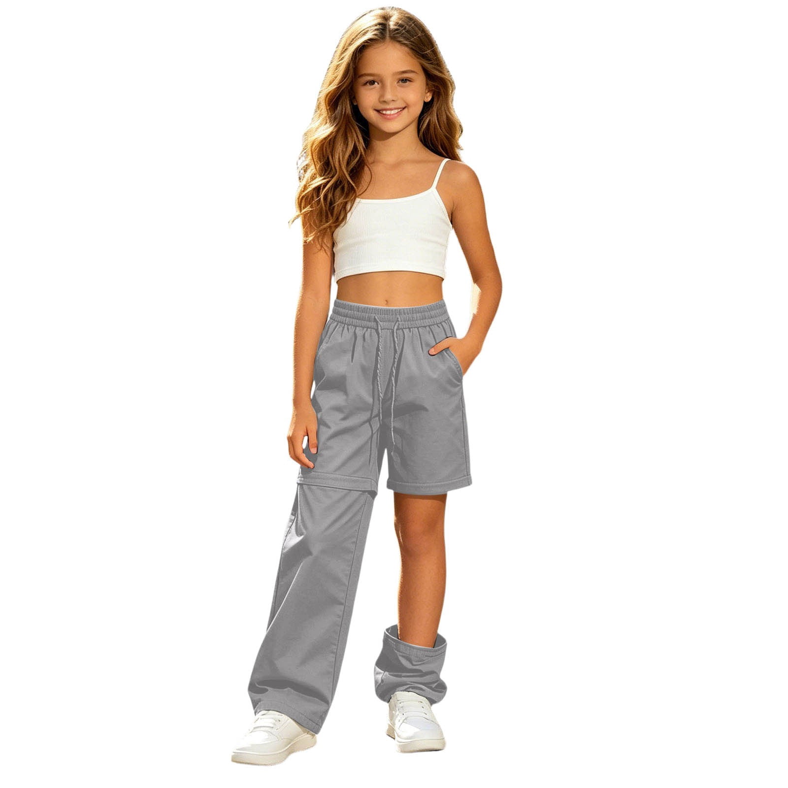 Kids Hiking-Pants-Convertible Quick-Dry-Stretch-Lightweight Zip-Off ...