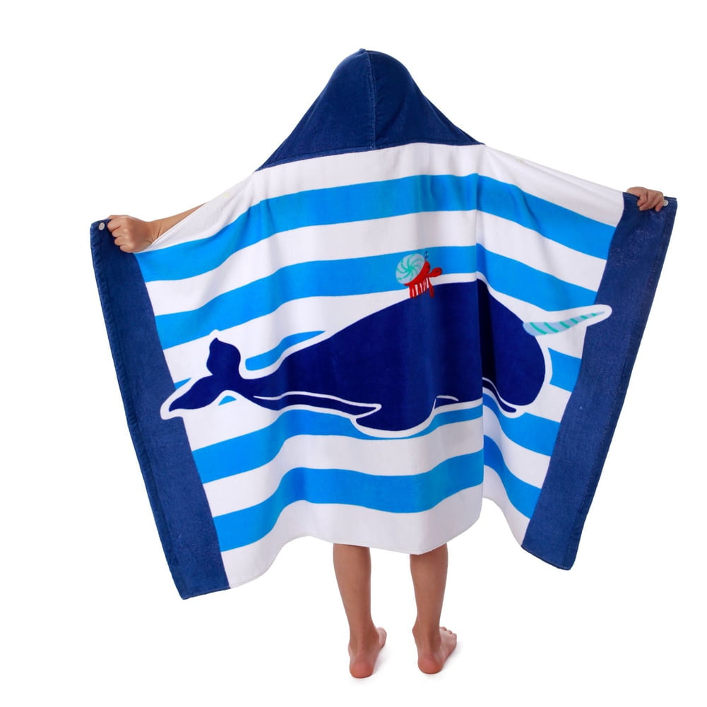 Kids Hooded Bath Beach Towel Swim Pool Cover Up Super Absorbent Cartoon ...