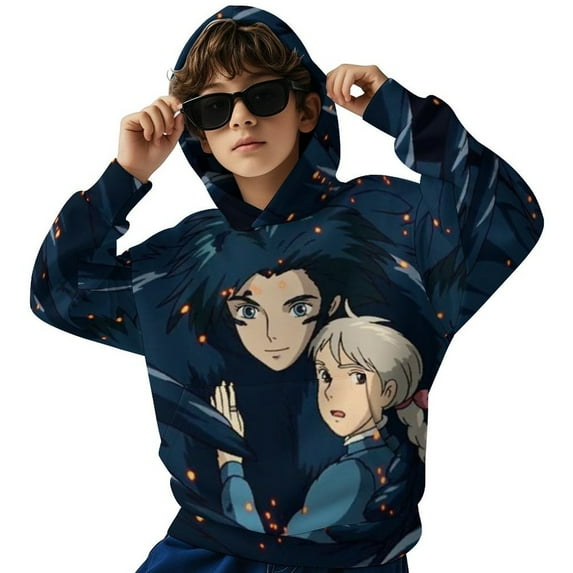 Kids' Hoodie Howl's Moving Castle Children's Hooded Sweatshirt Casual ...