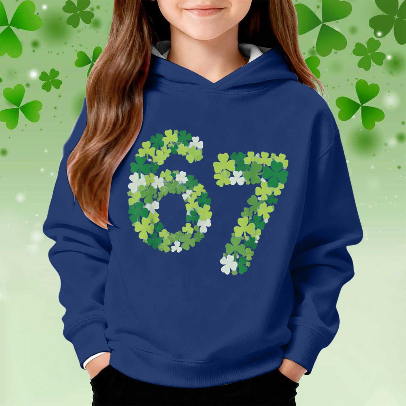 Kids Hoodies Sweatshirts 6 7 Six Seven Letter Hoodies Sweatshirts ...