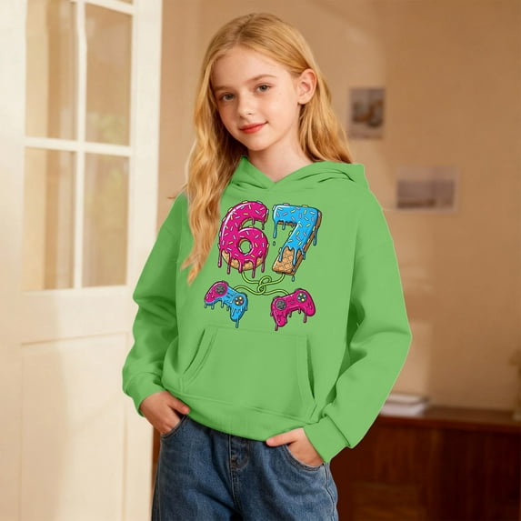 Kids Hoodies Sweatshirts 6 7 Six Seven Letter Sweatshirts Comfortable ...