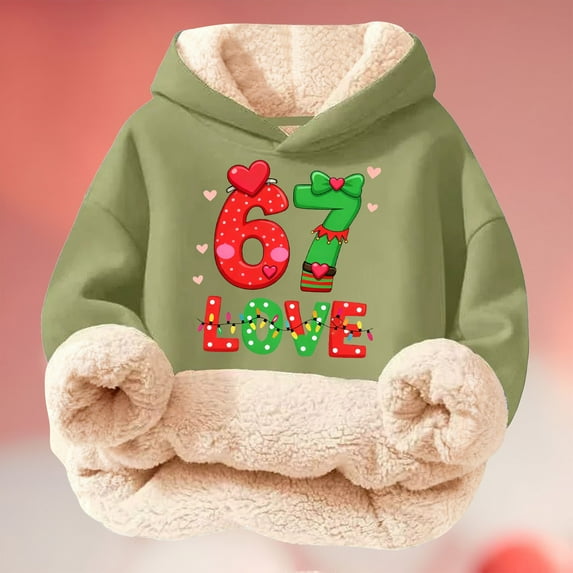 Kids Hoodies Sweatshirts 6 7 Six Seven Letter Sweatshirts Comfortable ...