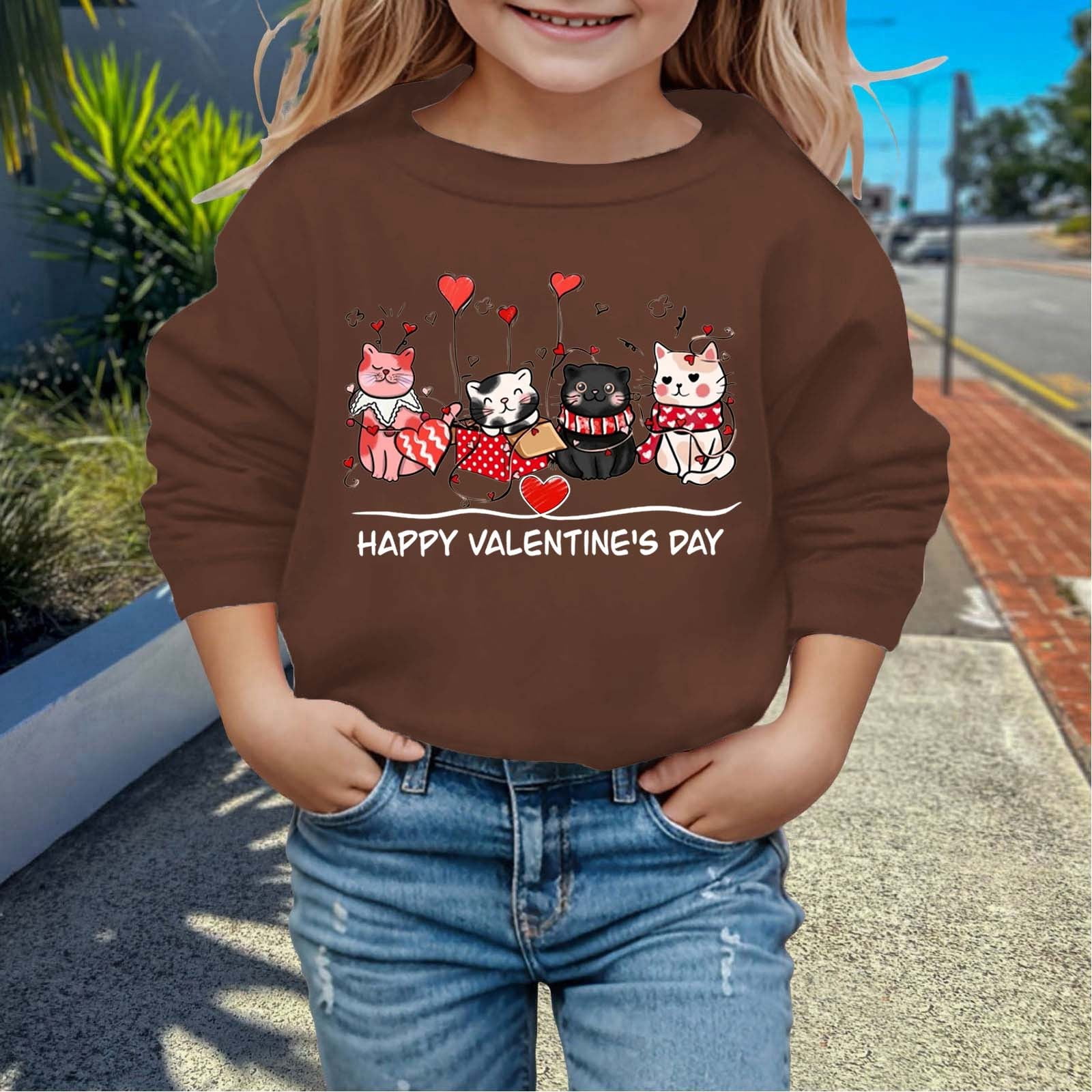 Kids Hoodies Sweatshirts Valentine'S Day Clothes For Autumn And Winter ...
