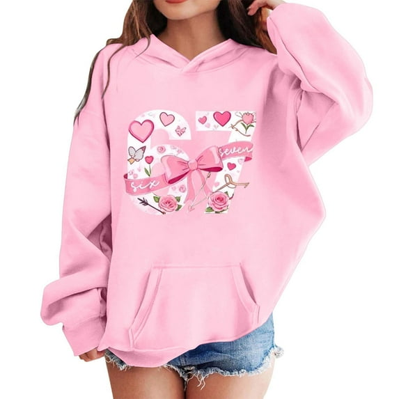 Kids Hoodies Sweatshirts Valentine'S Day Clothes For Girls Long Sleeve ...