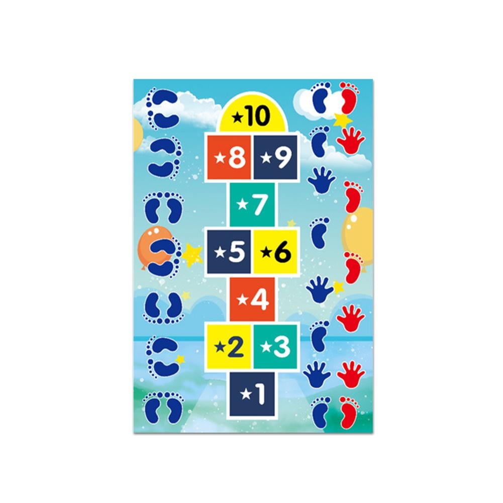 Kids Hopscotch Play Mat Children Jump Pad Family Kindergarten Indoor ...