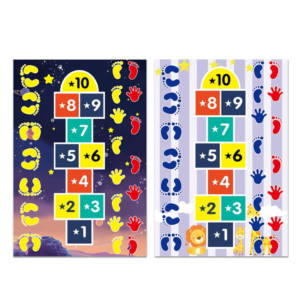 Kids Hopscotch Play Mat Children Jump Pad Family Kindergarten Indoor ...