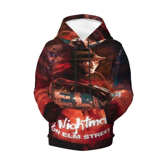 Kids Horror Freddy Movie Krue-Ge2 Hoodie with Pocket Cartoon Printed ...
